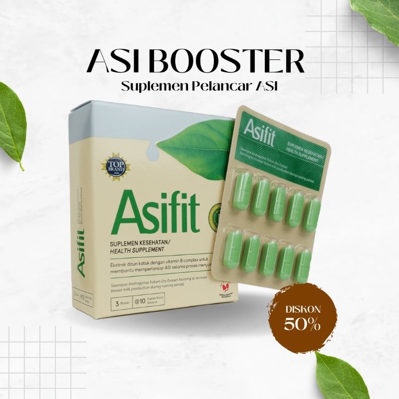 Jual ASIFIT ASI BOOSTER SUPLEMEN PELANCAR ASI ISI 10 PCS | Shopee Indonesia