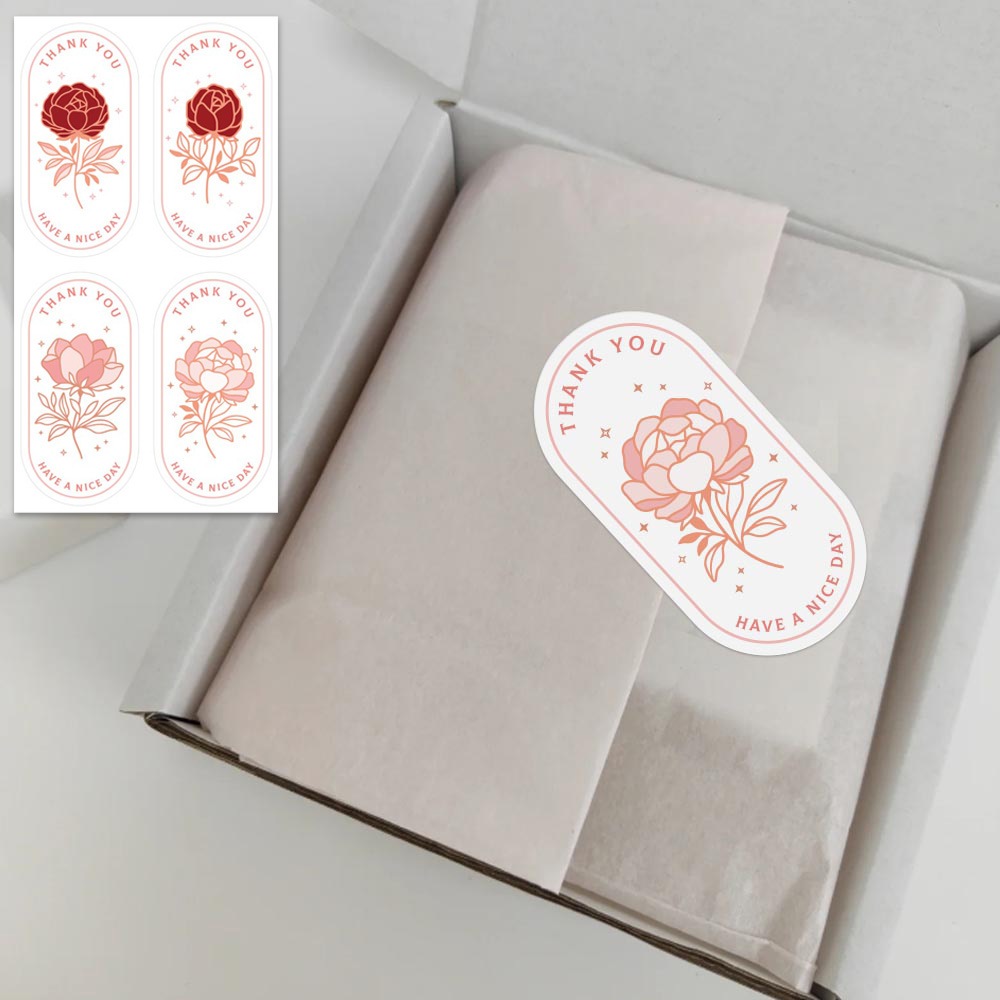 Jual stiker terima kasih 100pcs / stiker lucu / stiker thank you ...