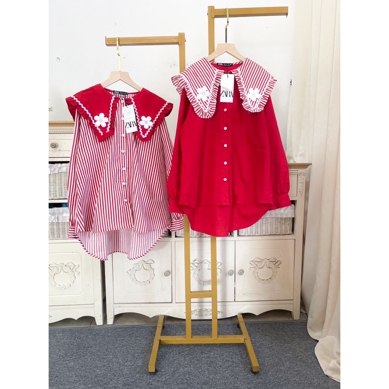 Jual Kemeja merah kemeja agustusan kemeja kemerdekaan kemeja wanita ...