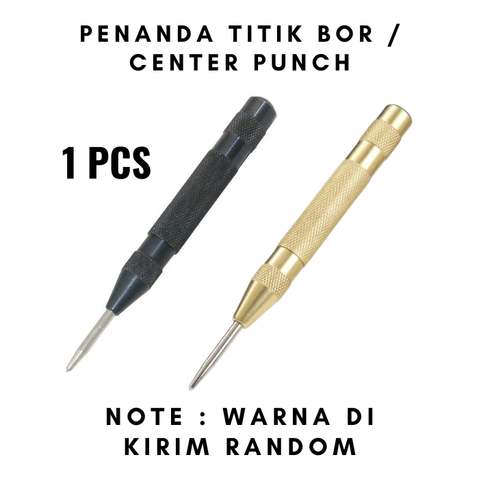Jual Penanda Titik Bor Besi Baja Automatic Drip Center Punch Pin ...