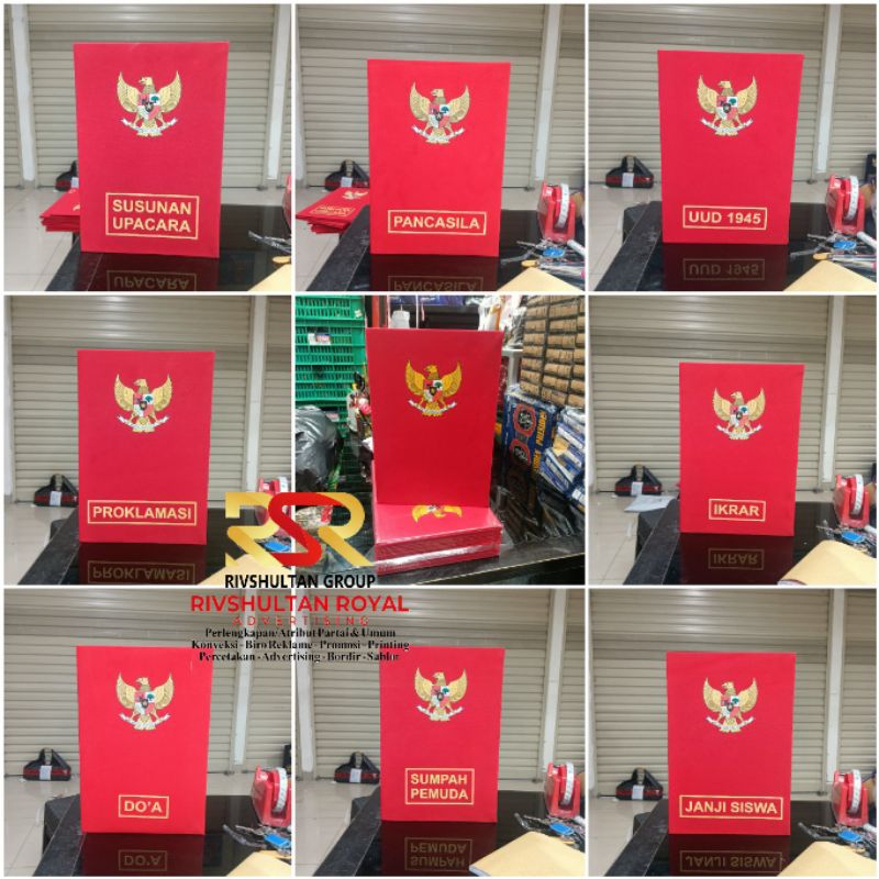 Jual Map Bludru Upacara Map Upacara Map Sablon Upacara Ready Stock ...