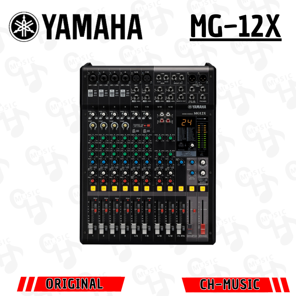 Jual Yamaha MG12X 12Channel Stereo Mixer With Effect Yamaha MG-12X ...