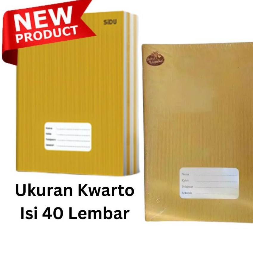Jual Buku Tulis Sinar Dunia SIDU Kraft 40 Lembar (1 Pack Isi 10 Buku ...
