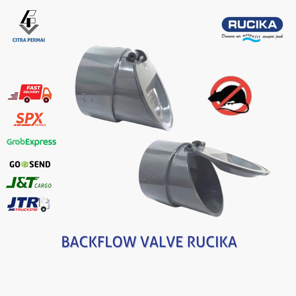 Jual BACKFLOW VALVE RUCIKA 3" DAN 4" /SAMBUNGAN PIPA (TUTUP PIPA ANTI ...