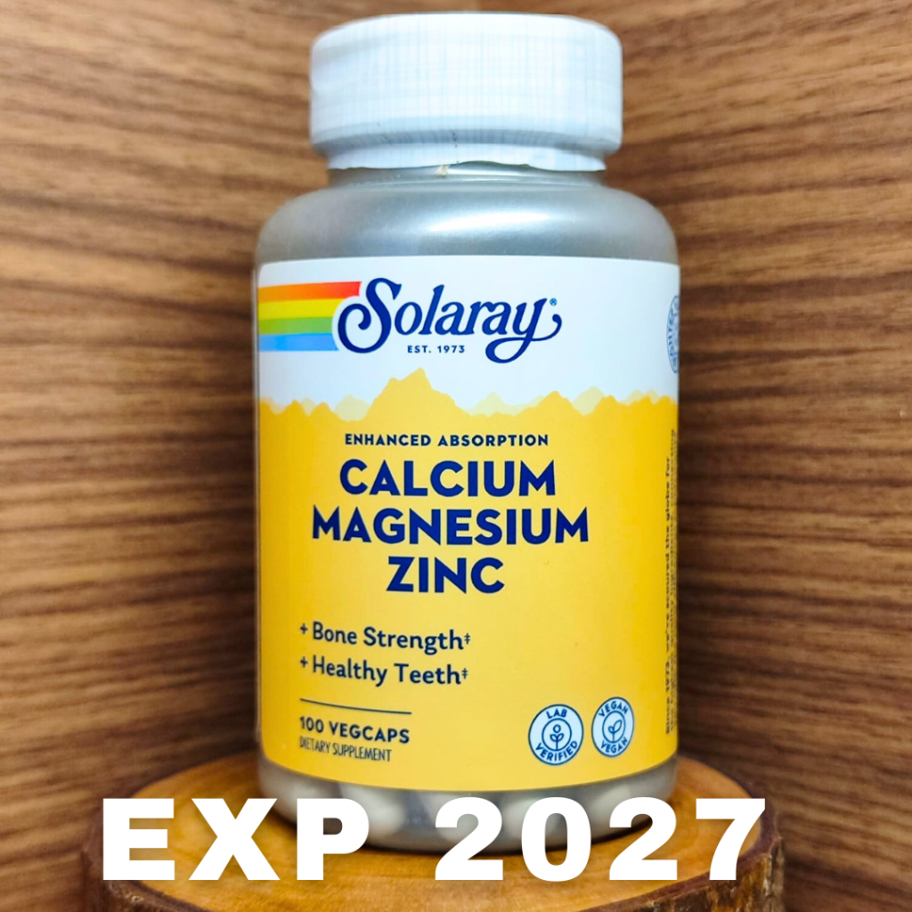 Jual Solaray Calcium Magnesium Zinc 100 VegCaps | Shopee Indonesia