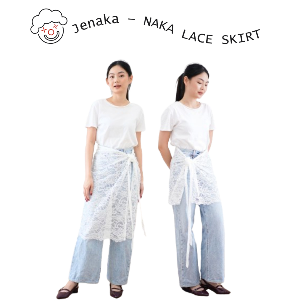 Jual NAKA SKIRT BROKEN WHITE - KAMU JENAKA FASHION WANITA - Lace Skirt ...
