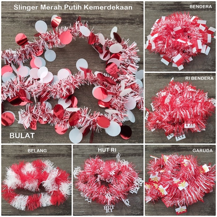 Jual SLING-08 : Garland / Slinger / Rumbai Merah Putih HUT RI Dirgahayu ...