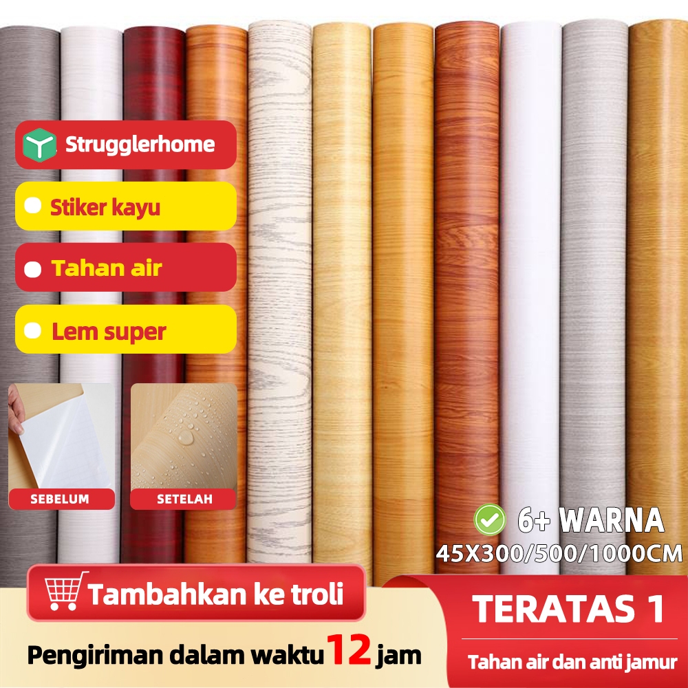 Jual 【strugglerhome】stiker meja kayu stiker lemari kayu stiker motif ...