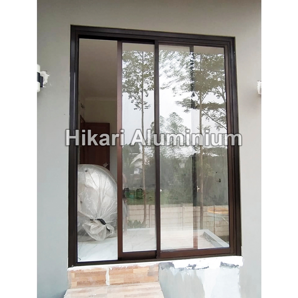 Jual Pintu Geser Aluminium Rel Atas Bawah, Sliding Door Aluminium ...