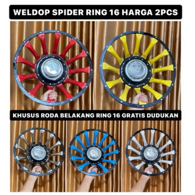 Jual weldop spider AJ Ring 16 belakang model pipa | Shopee Indonesia