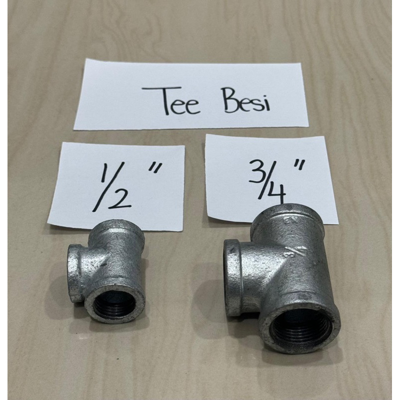 Jual (HARGA 1buah) Tee besi galvanis 1/2” inci tee drat dalam vlock ...
