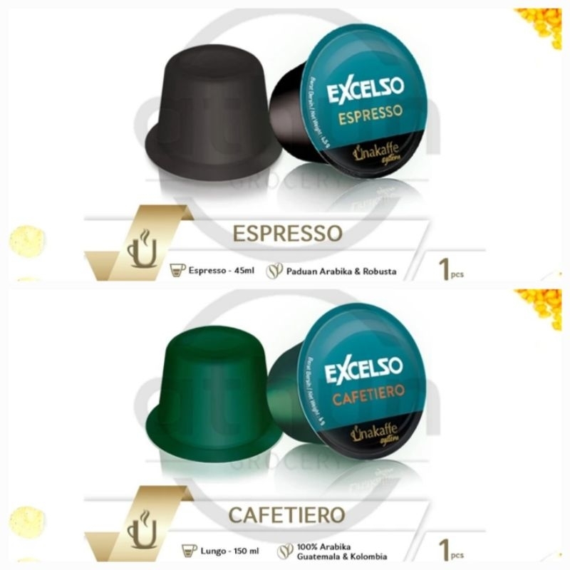 Jual Excelso Espresso Cafetiero cofee capsule kapsul kopi ecer satuan ...