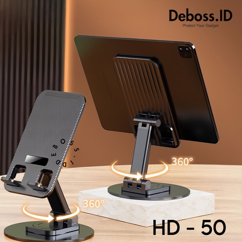 Jual Stand Holder HP Tablet Putar 360 HD-50 Rotation Phone Holder Ipad ...