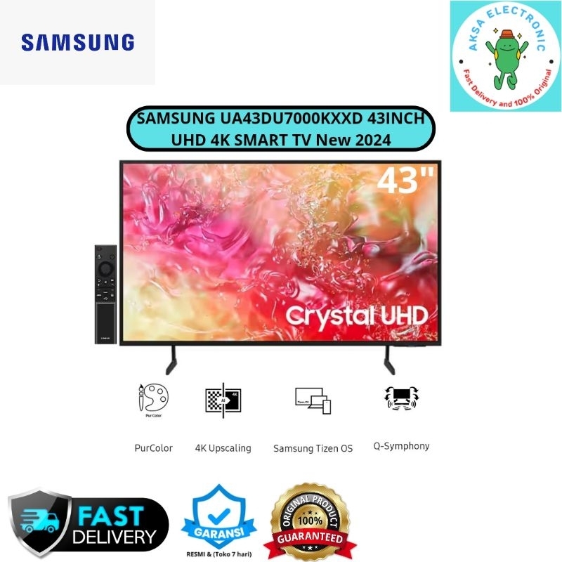 Jual SAMSUNG 43DU7000 SMART TV UHD 4K 43INCH UA43DU7000KXXD | Shopee ...