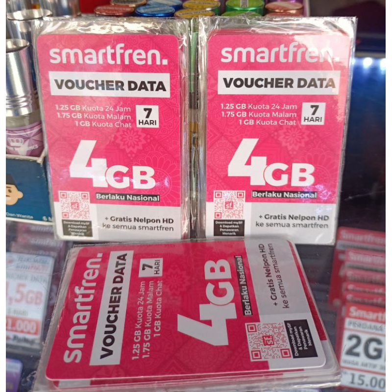 Jual VOUCHER SMARTFREN 4GB 7HARI - NASIONAL | Shopee Indonesia