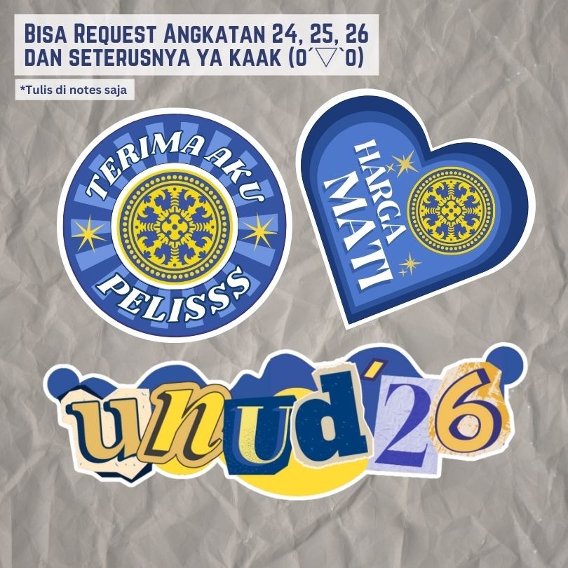 Jual STIKER SCRAPBOOK CAMABA UNUD | UNIVERSITAS UDAYANA | StikerGW ...