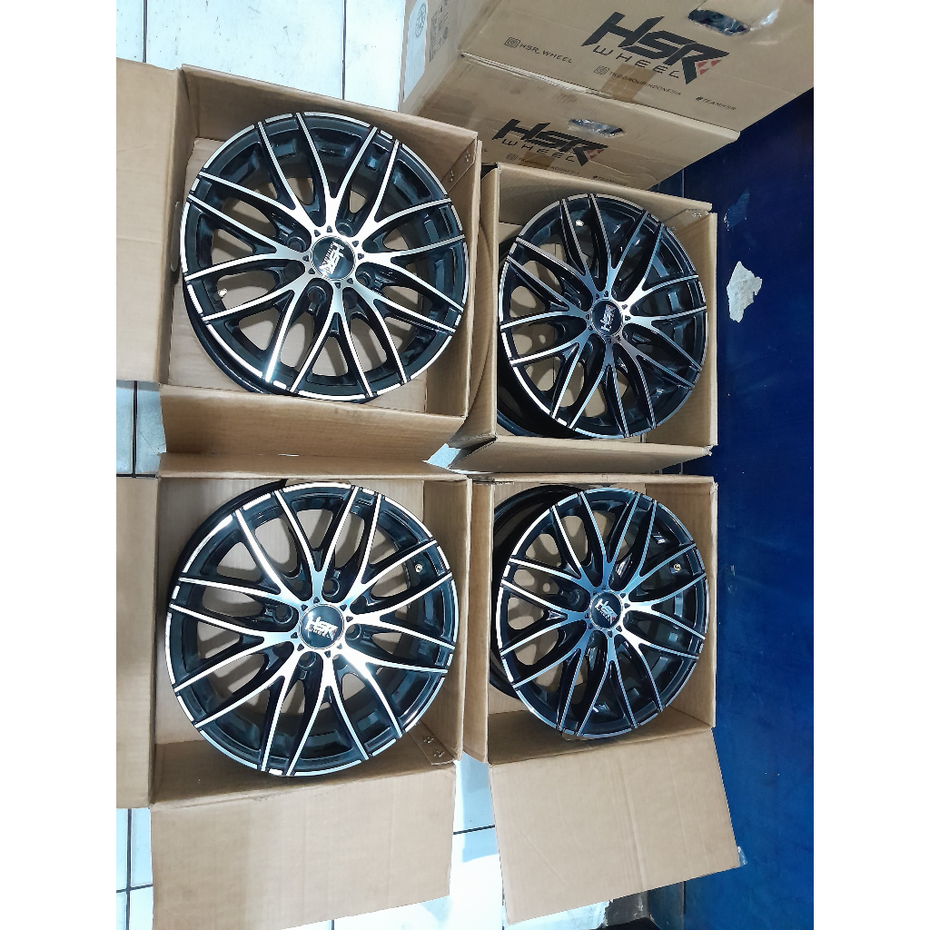 Jual velg bekas racing hsr type kccx r15 lobang 8 buat mobil sigra jazz brio avanza dll | Shopee ...