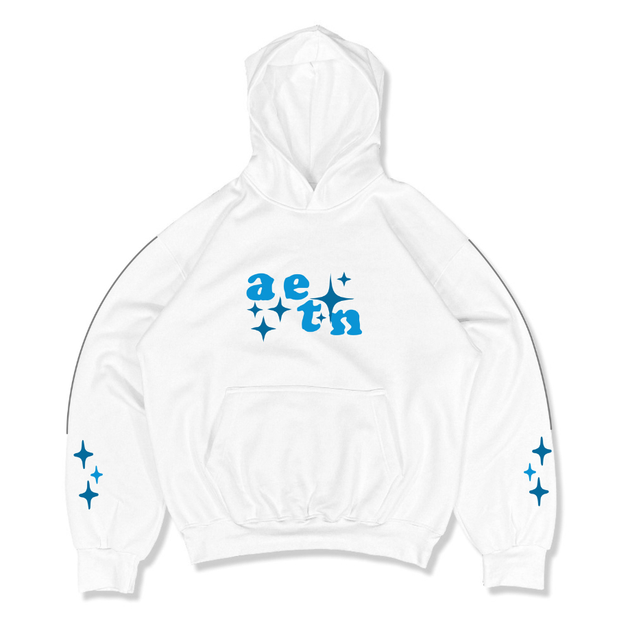 Jual Hoodie Boxy Starboy Limited Series AETN White 375gsm Reflektif ...