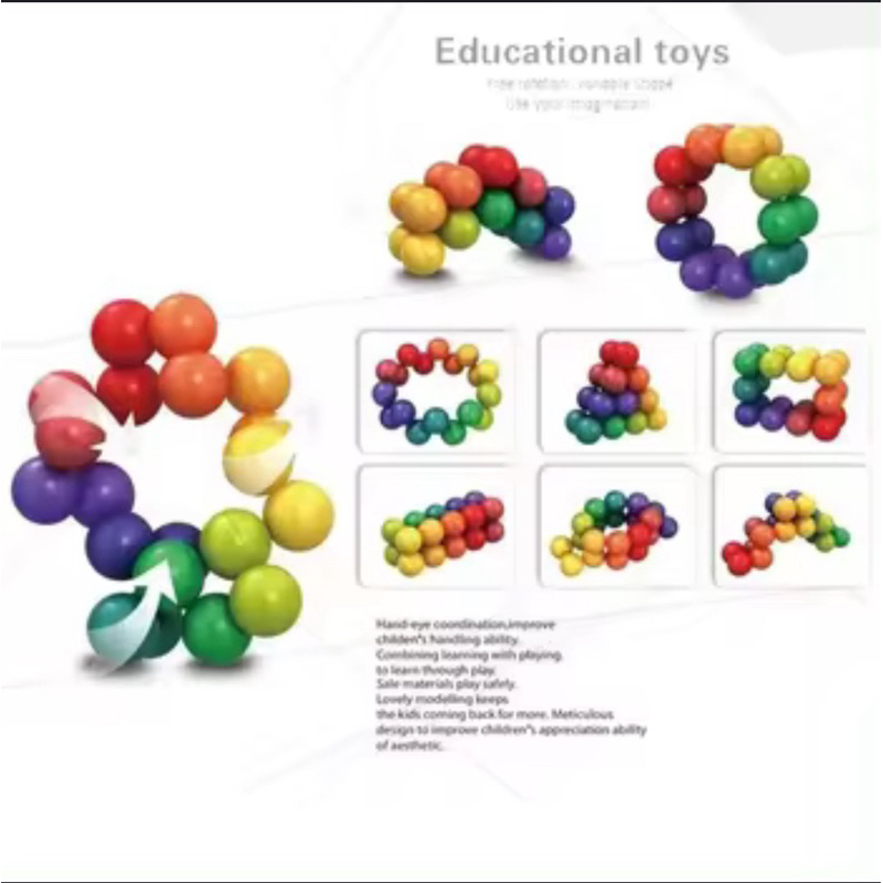 Jual Mainan Puzzle Ball 3D Educational Toys / Set Puzzle Bola ...