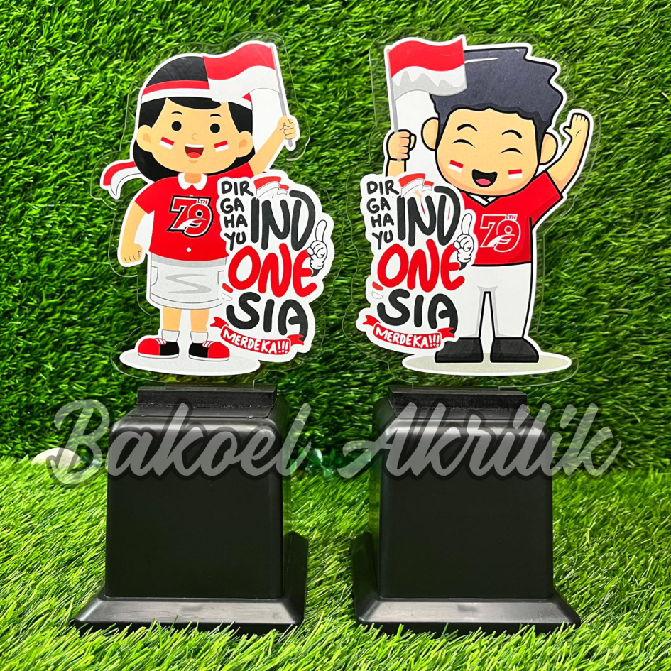 Jual plakat kemerdekaan 17 agustus piala lomba 17an unik bahan akrilik ...