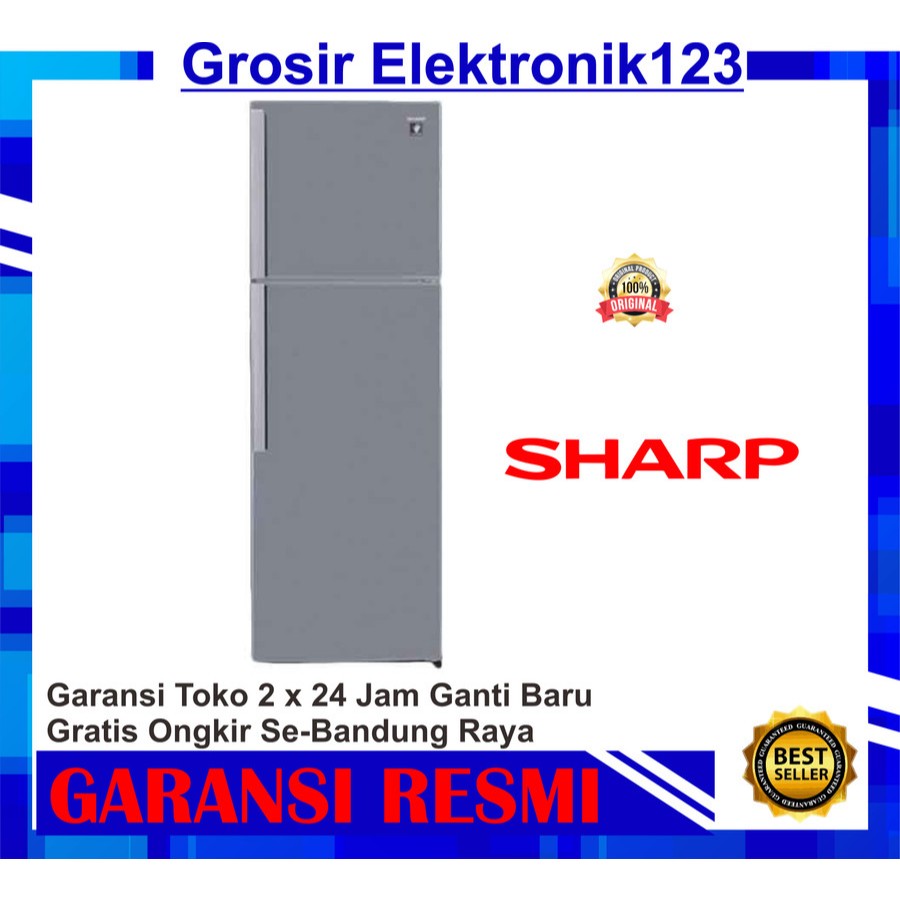 Jual SHARP Kulkas 2 Pintu - SJ-450GP-SD-SILVER - garansi RESMI SHARP ...