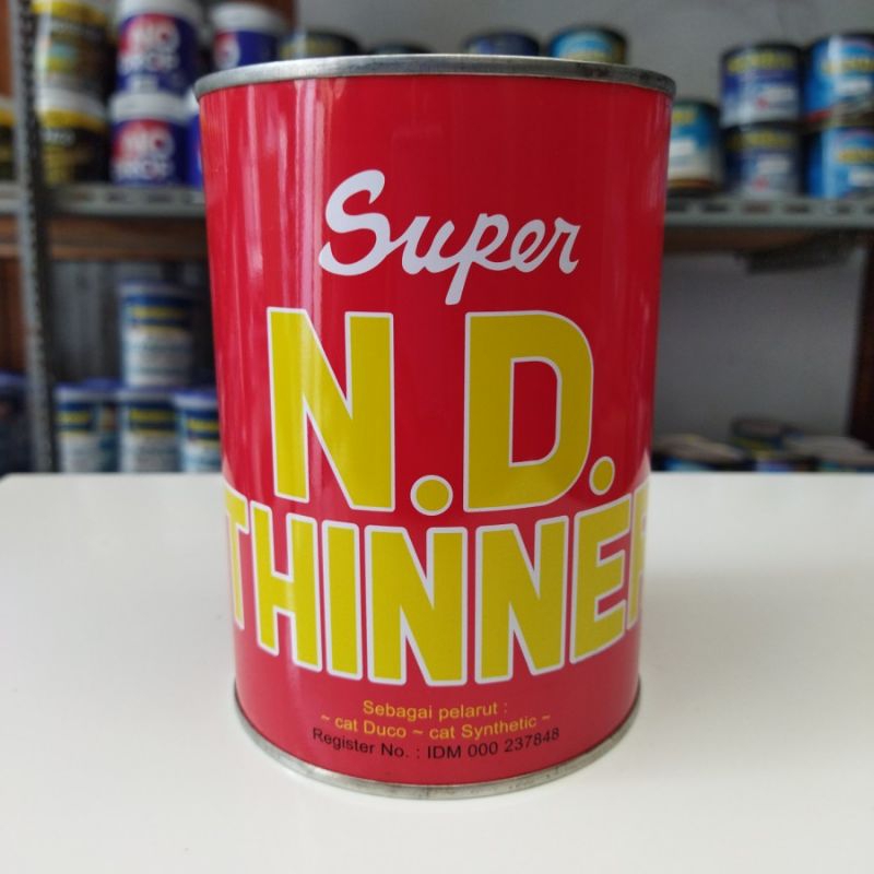 Jual Thiner ND super Gloss Liter thiner Kaleng Pengencer Cat Besi Kayu Kaleng | Shopee Indonesia