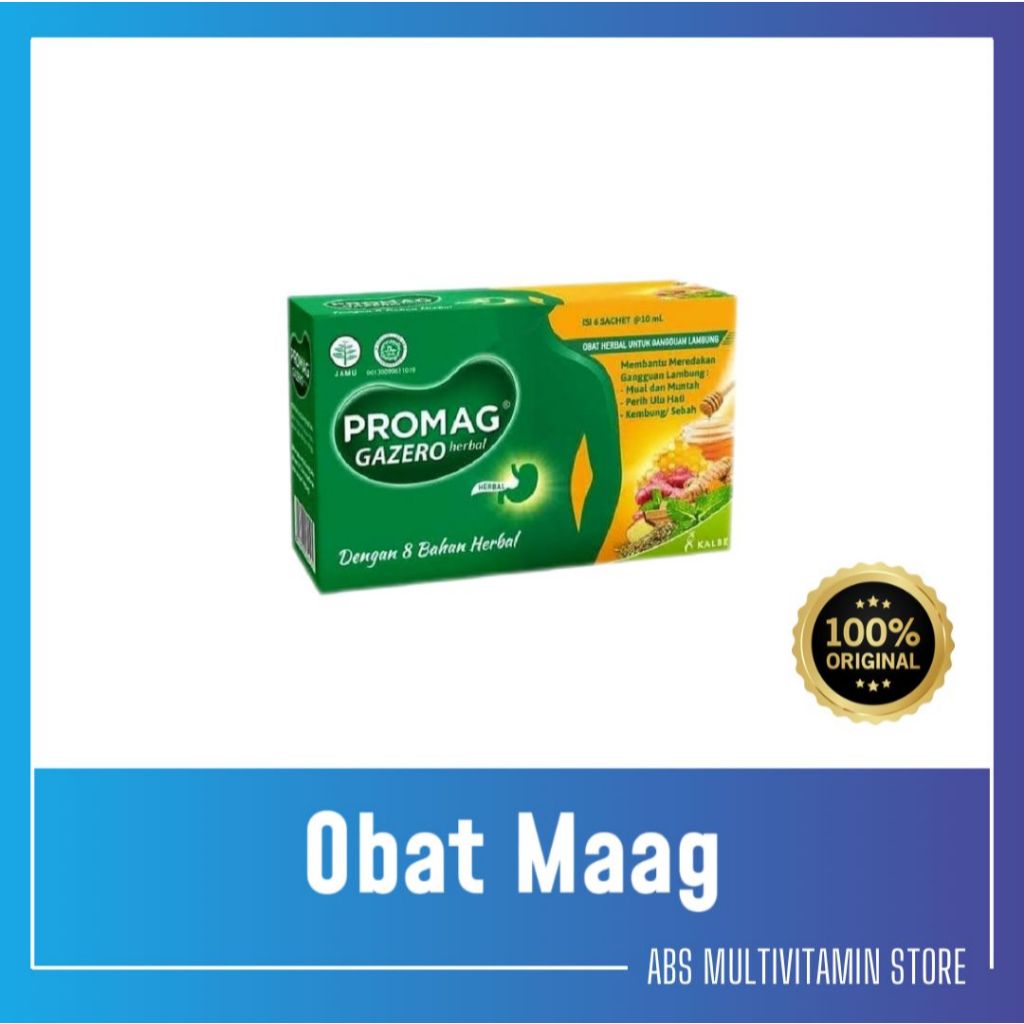 Jual Promag Herbal Gazero 1 box isi 6 sachet | Shopee Indonesia