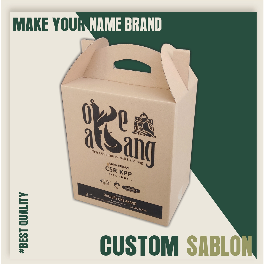 Jual Custom Sablon box Jinjing + SABLON 1 WARNA | custom desain ...