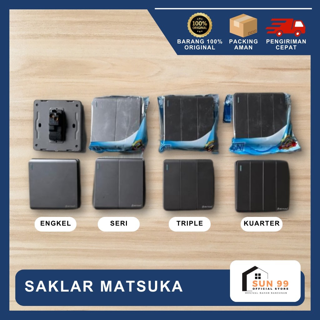 Jual Saklar Engkel , Kuarter , Seri , Triple / Saklar Matsuka Listrik ...