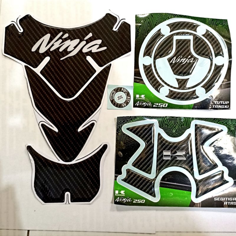 Jual stiker tanki ninja 250 fi lama dan 250 karbu tutup tanki segitiga ...