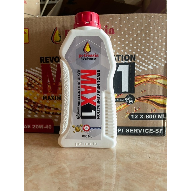 Jual Petroasia Max 1 800 ml 20W 40 SF Petro Revol New Oli Mesin Motor ...