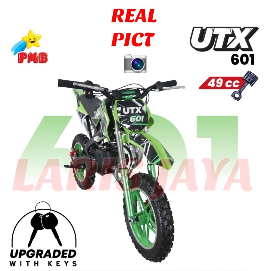 Jual Motor cross mini trail pmb UTX 601 49cc motor trail anak bensin ...