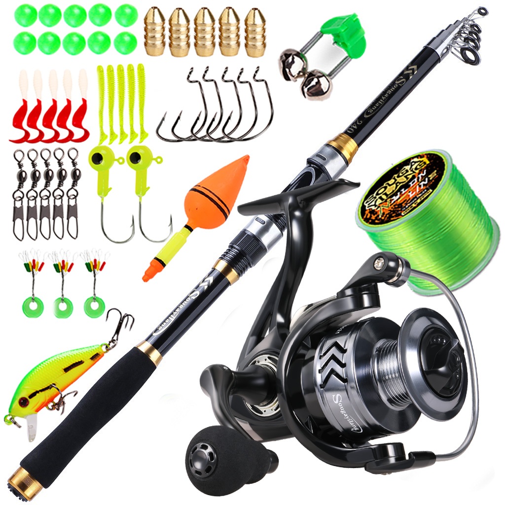 Jual Pancing Set 1.8M-3.0M Joran Pancing Kaca Serat Teleskopik joran ...