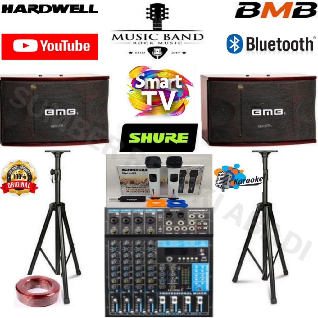 Jual AGEN PAKET SOUND SYSTEM BMB 10 INCH POWER MIXER HARD WELL 4 ...