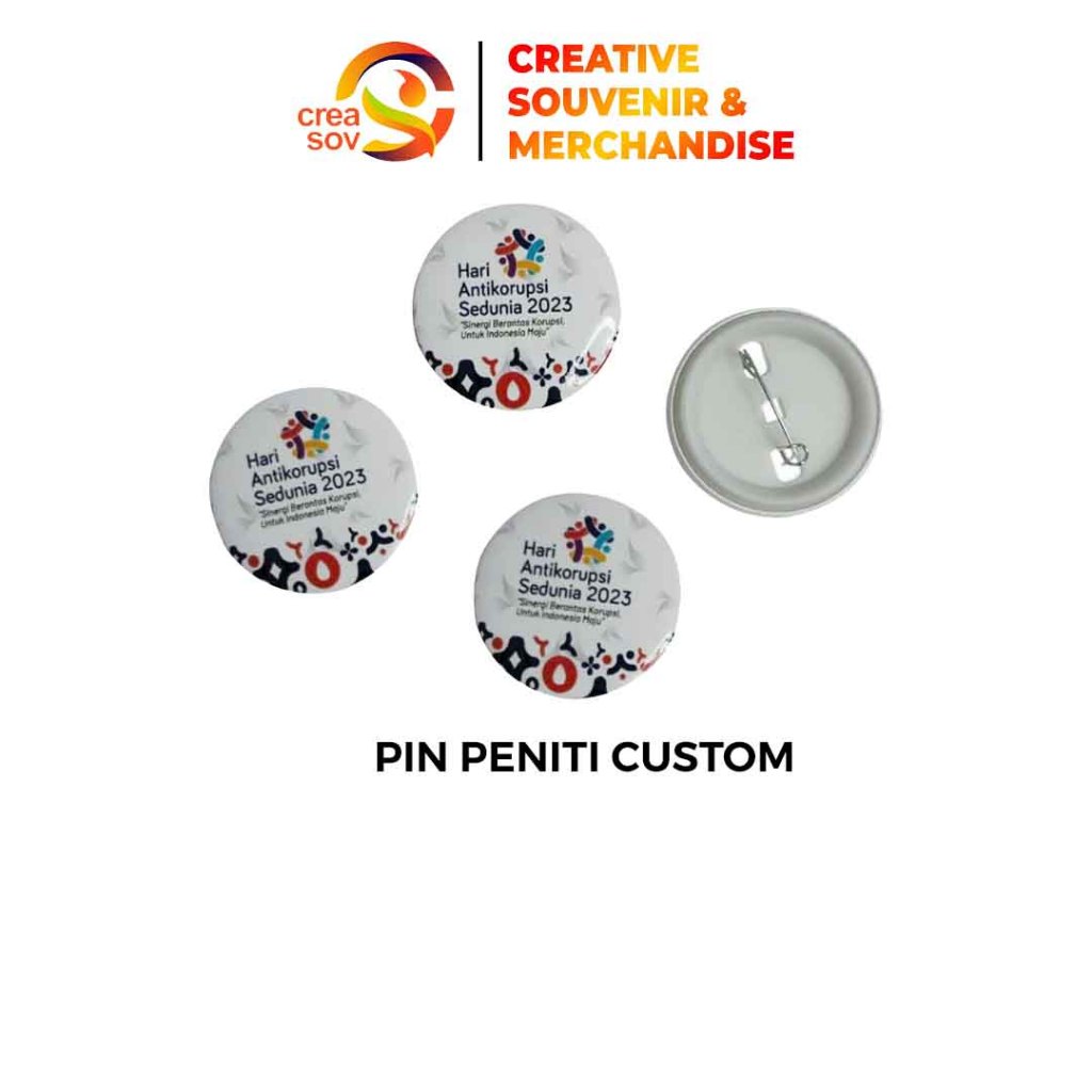 Jual Creasov Pin Peniti Custom Pin Button Custom Custom Pin 4,4 cm Pin ...