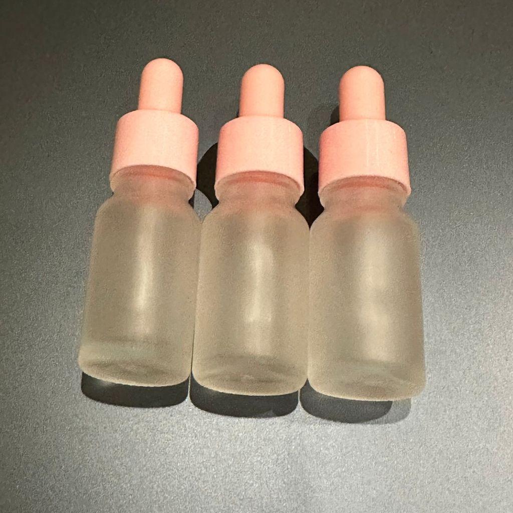 Jual COD BOTOL PIPET SEDOTAN 10ML KACA FROSTED TEBAL TUTUP PINK BOTOL ...