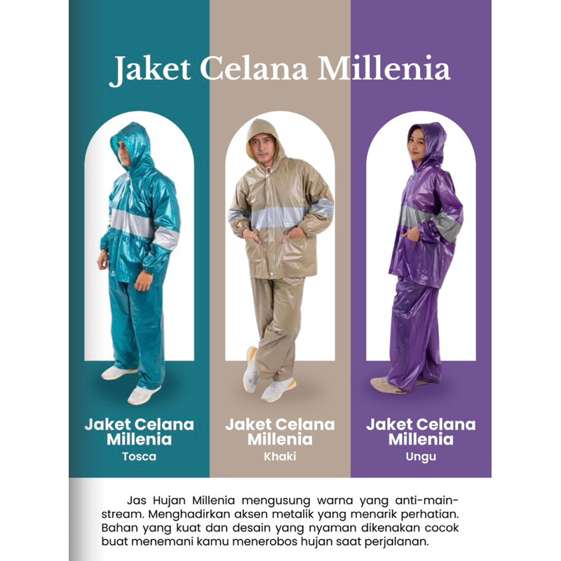 Jual Jas Hujan Jaket Celana Millenia Skotlet Ibex - Jas Hujan - Jas ...