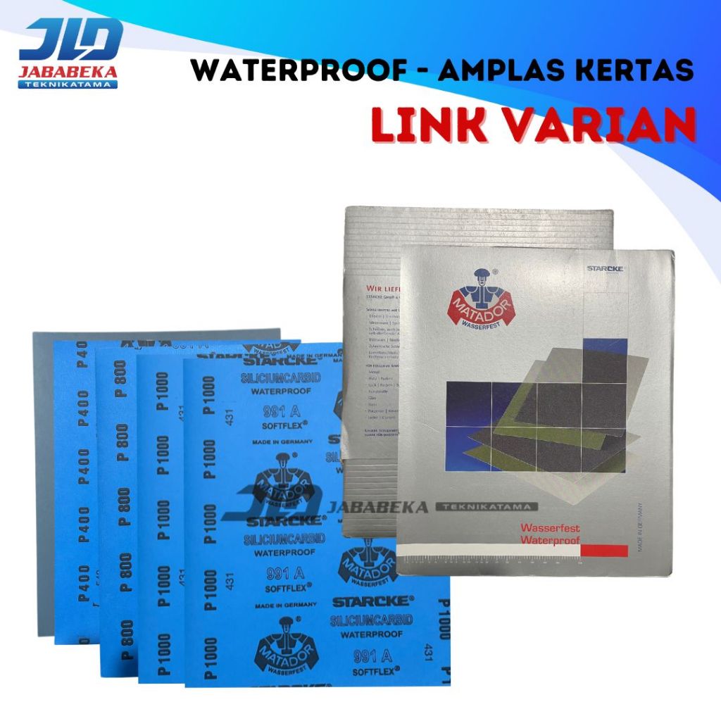 Jual Amplas MATADOR Grit 400 600 800 1000 Kertas Amplas Merk MATADOR ...