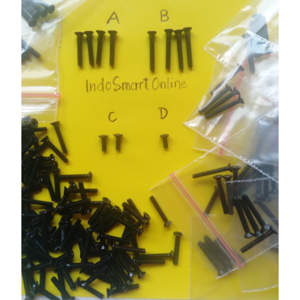 Jual [Baru] Baut panjang Asus X455L Baut casing laptop Asus X455LA ...