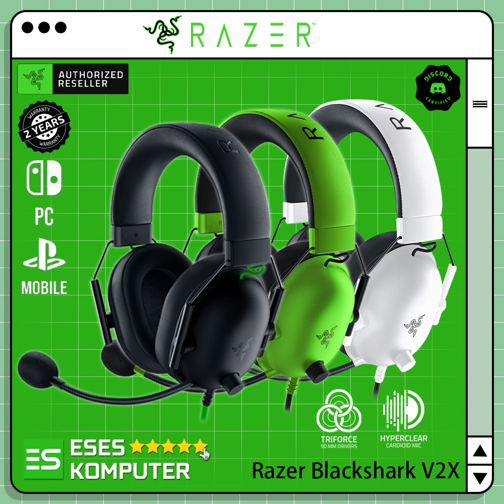 Jual Headset Razer BlackShark V2 X / V2X - Multi-Platform Gaming ...