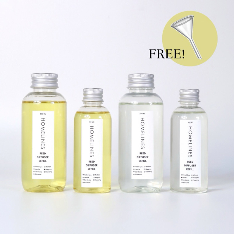 Jual REFILL REED DIFFUSER HOMELINES 100,250,500ML | Pewangi Ruangan ...