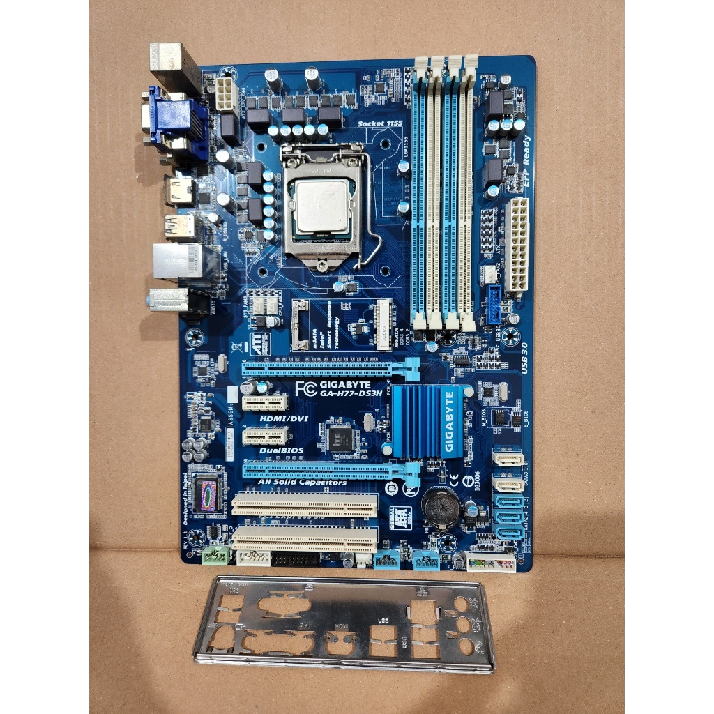 Jual MOBO ATX GIGABYTE H77. MOTHERBOARD SOCKET 1155 : USB 3.0, HDMI, SLOT RAM 4, NORMAL | Shopee ...