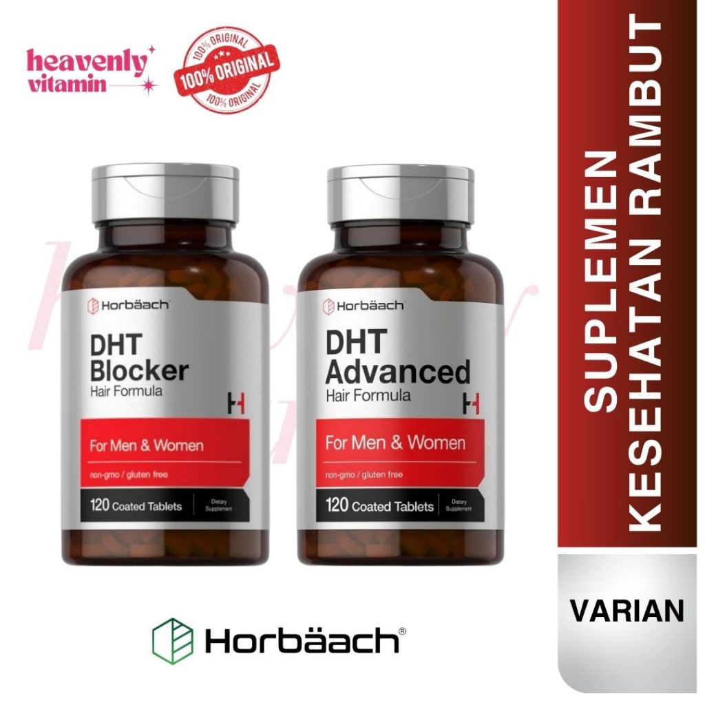 Jual Horbaach DHT Blocker Hair Formula for Men & Women - 120 Tablets ...