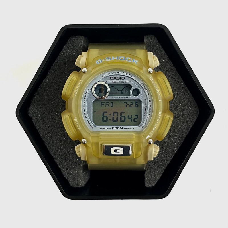 Jual vintage rare watch casio gshock dw9000 icerc yellow clear jelly ...