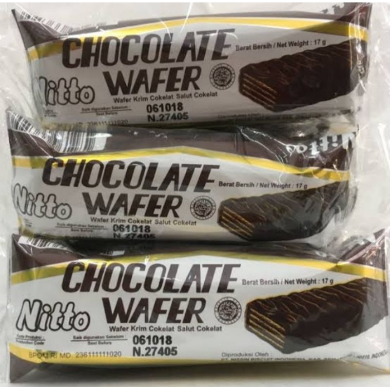 Jual Chocolate Wafer Nitto | Nissin Nitto | Wafer Jadul | Shopee Indonesia