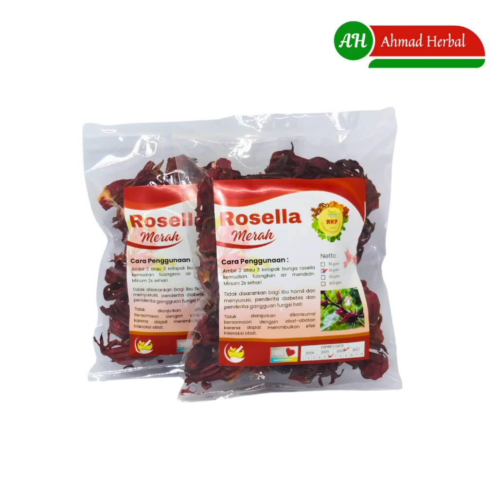 Jual Teh Bunga Rosela Rosella MERAH curah rkp 100 gram | Shopee Indonesia