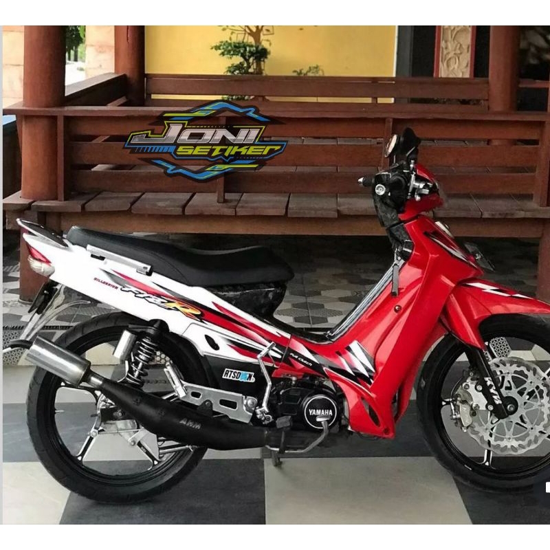 Jual Striping Lis Sticker Standar Ori Yamaha FIZ R Millenium Merah ...
