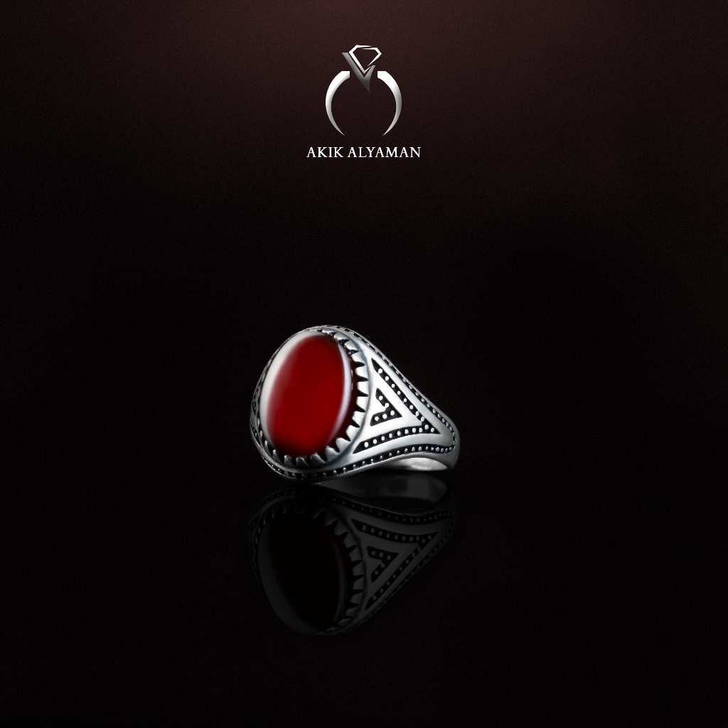 Jual Cincin Batu akik Yaman Kabdi dengan Ring Perak Original Yemen ...