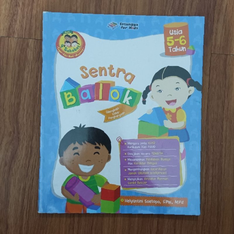 Jual Buku Sentra balok seri 4Sahabat Erlangga for kids anak TK B usia 5 ...