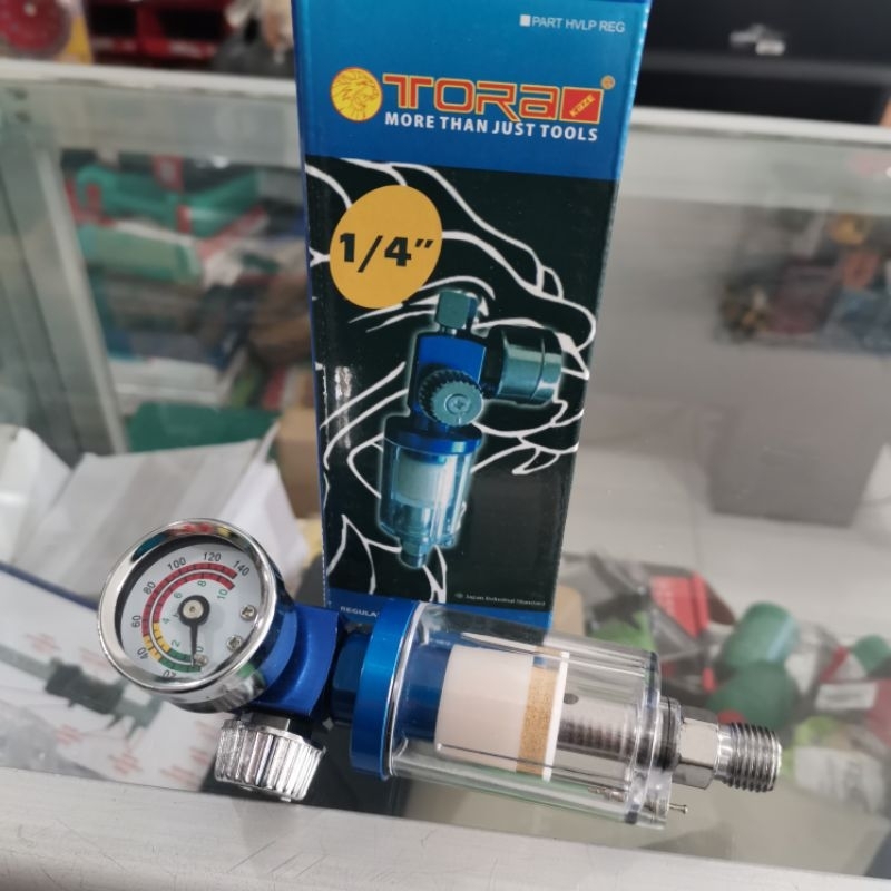 Jual TORA spray gun kit regulator air filter spet filter udara spraygun ...